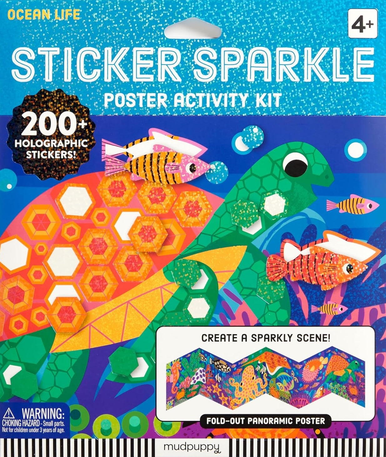 Ocean Life Sticker Sparkle Poster Activity Kit
