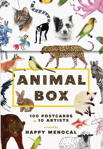 Animal Box Postcards - 100 Postcards by 10 Artists
